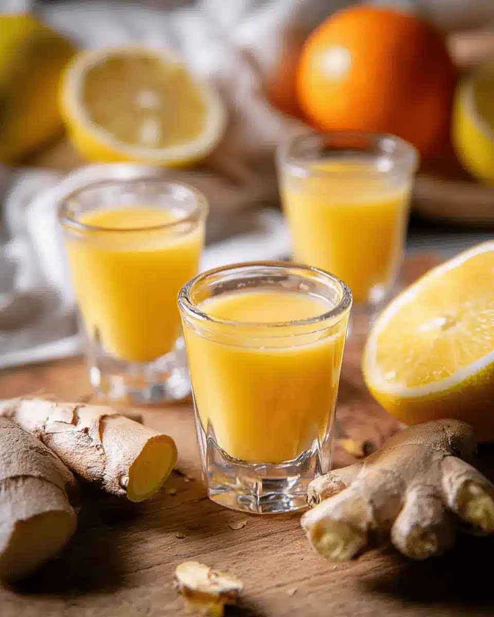 Homemade Ginger Citrus Immunity Shots - Recipes by Auntie