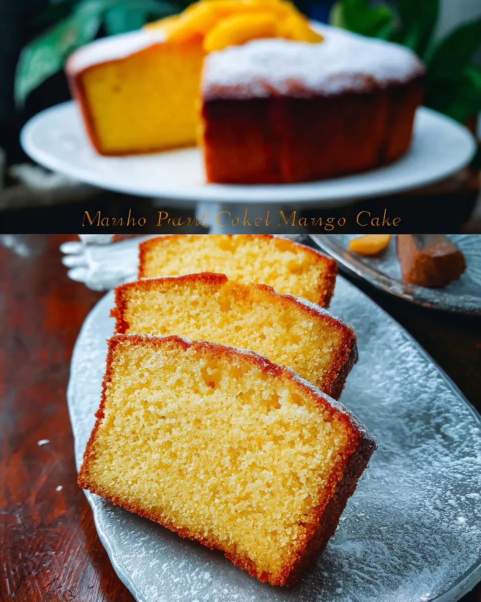moist mango pound cake